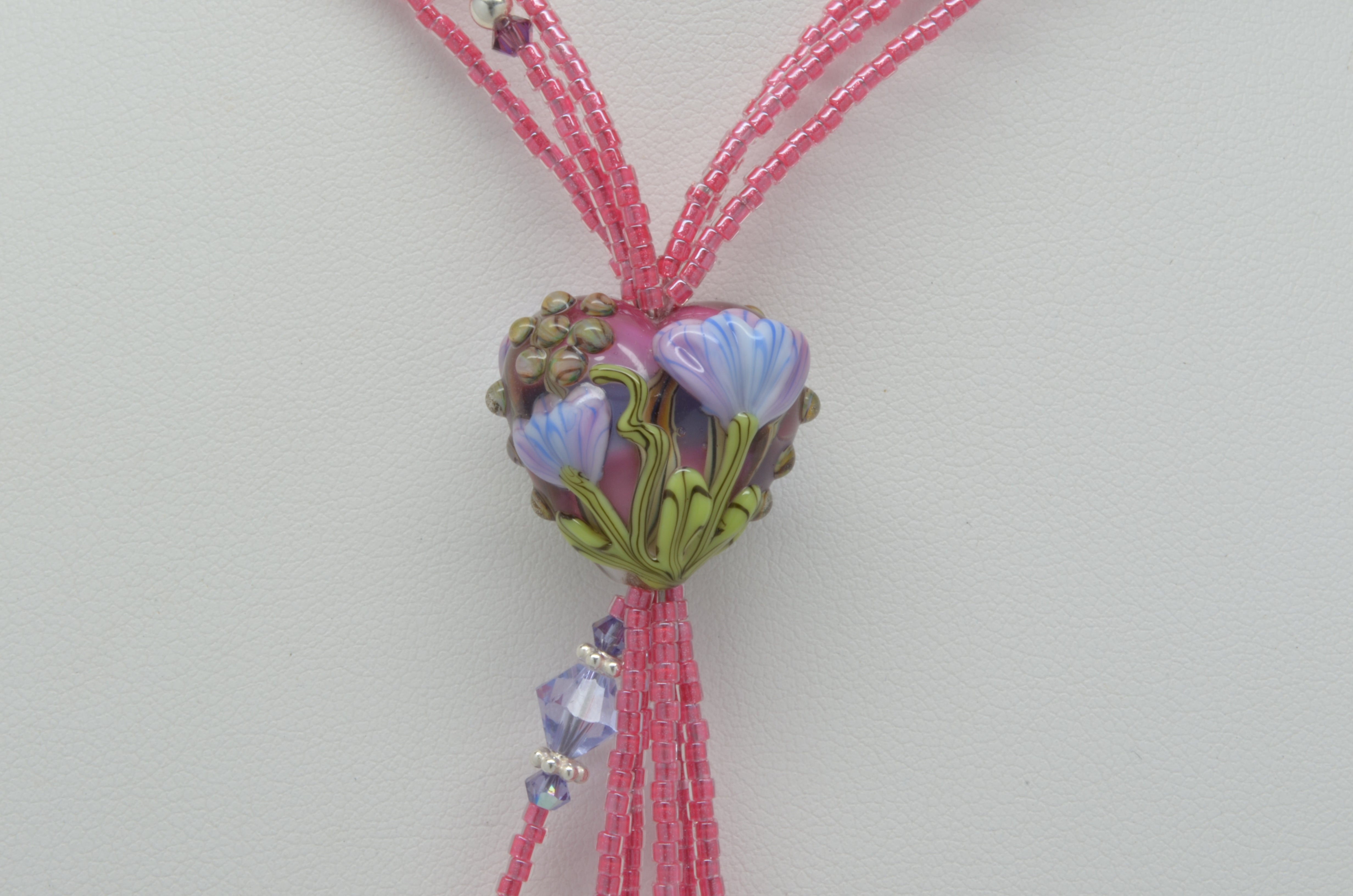 LC-Carly Noel Heart Necklace – Grace Lampwork Beads